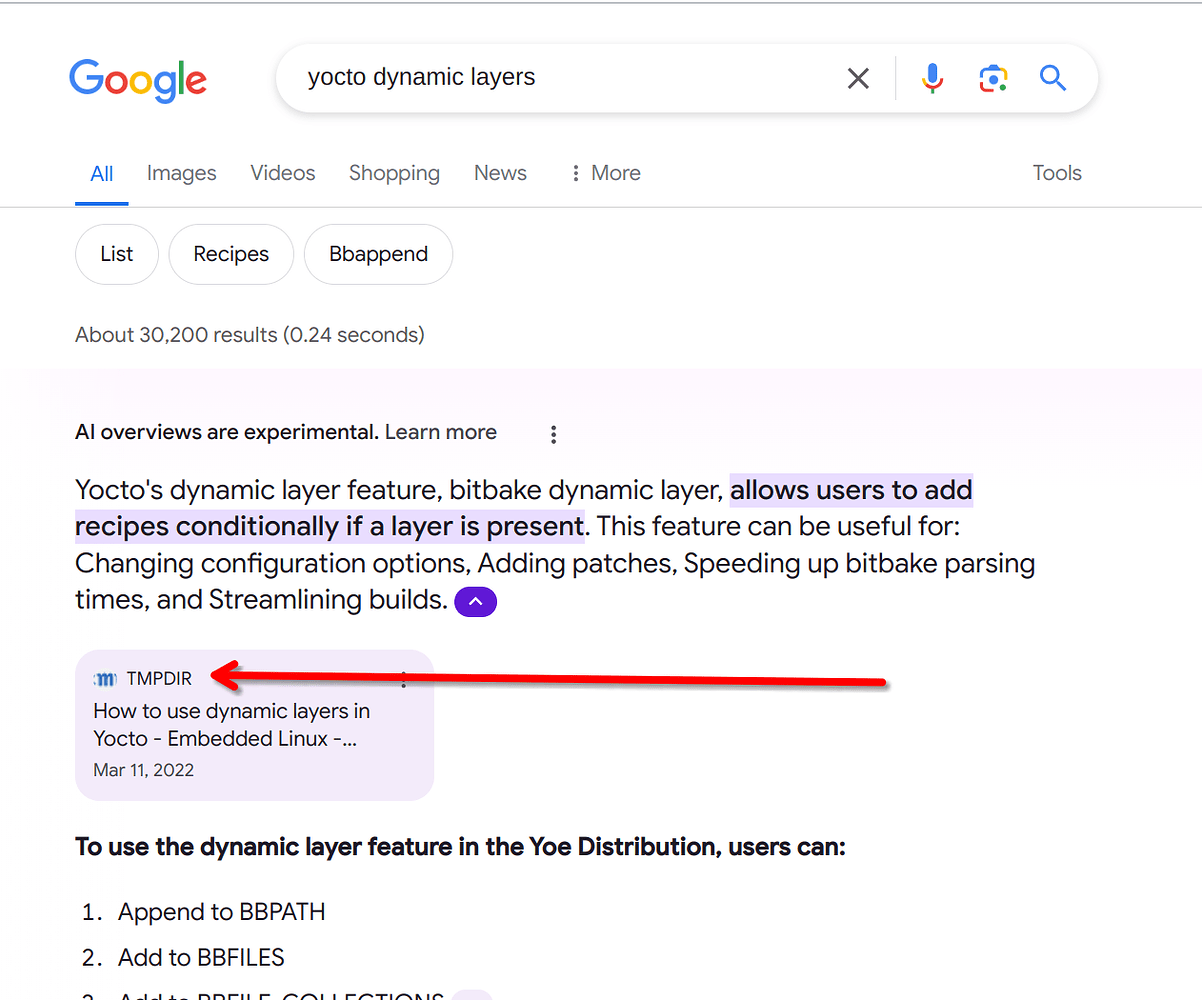 How to use dynamic layers in Yocto - Embedded Linux - TMPDIR